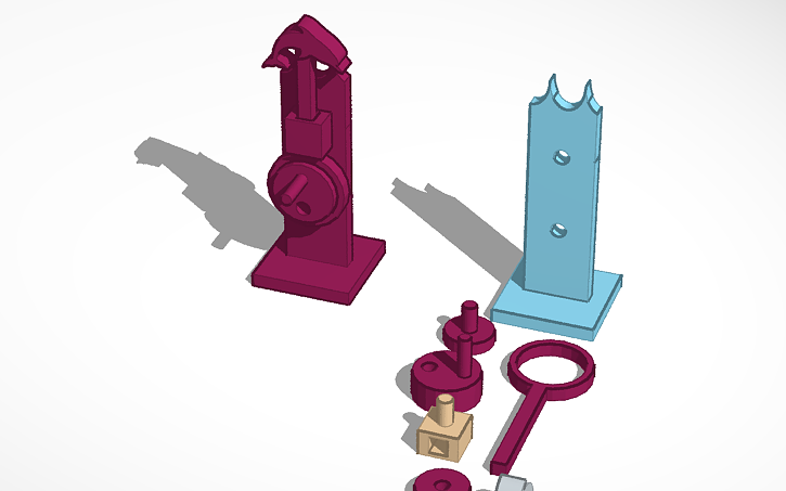 3D design fin mechanism gregory weiss 8b - Tinkercad