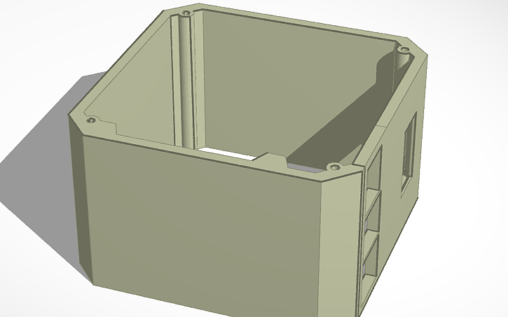 3D design Raspberry Pi 3B Desktop Case - Tinkercad