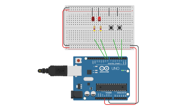 Circuit design MICI Ex5.1 Polling Counter - Tinkercad