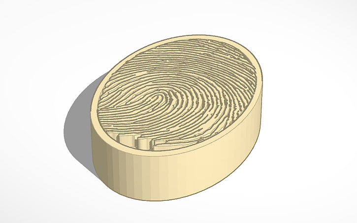 3D design MOLD MASTER FINGERPRINT - Tinkercad