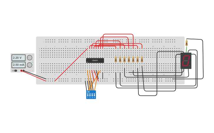 Circuit Design Decodificador Bcd Tinkercad