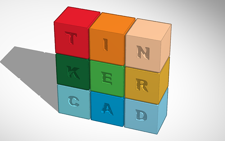 3D design tinkercad logo | Tinkercad