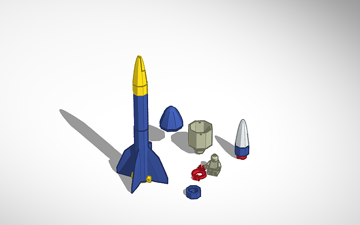 3D design Octagon Rocket | Tinkercad