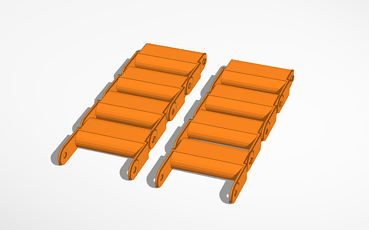 3D design Copy of Tank Track - Tinkercad