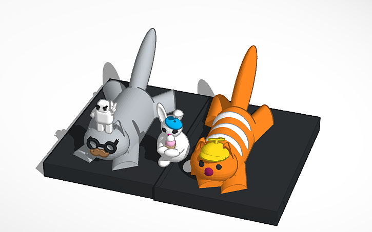 3D design cute animal^^ | Tinkercad