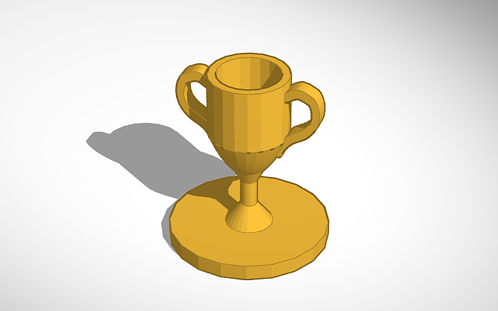 3D design trophy - Tinkercad