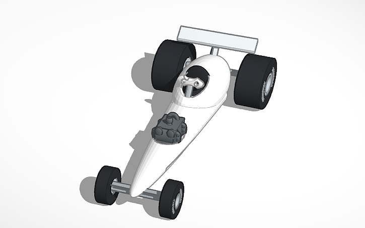 3D design R2 Torpedoe dragster racecar - Tinkercad