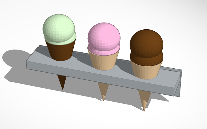 3D design Ice Cream | Tinkercad