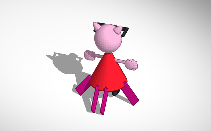 3D design Dank Peppa Pig - Tinkercad