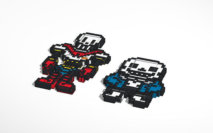 3D design Undertale sprites | Tinkercad