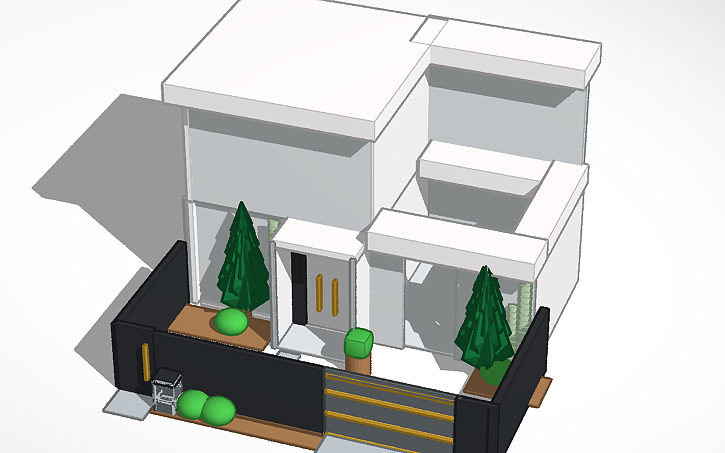 3D design Blockburg house - Tinkercad