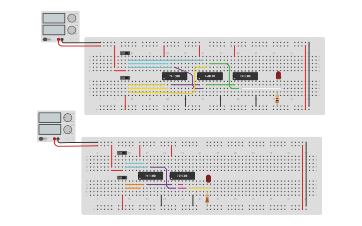 Circuit Design Gate Emulation 2 Tinkercad