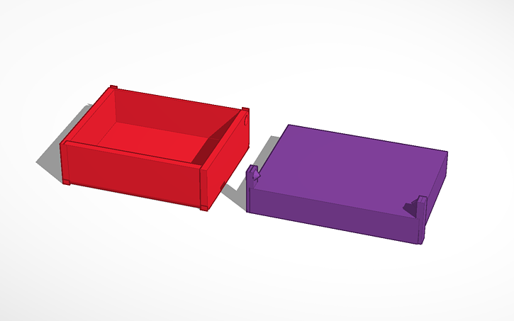 3D design Copy of #Snapfit #Hinge Box - Tinkercad