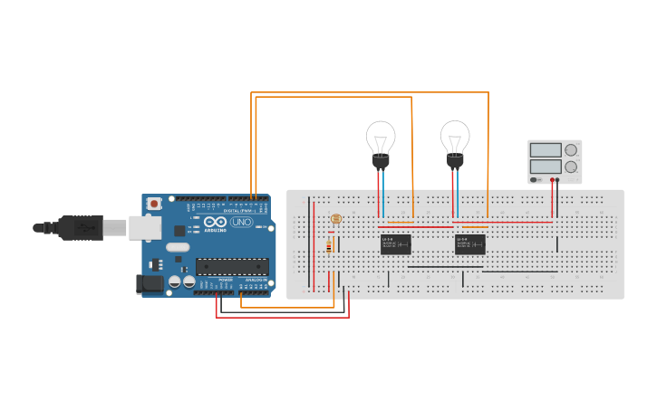 Circuit design FUERZAS - MODULE 10 - LIGHT BULB MODULE USING LDR AND ...