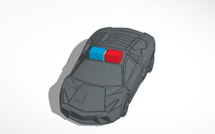 3D design Police lambo | Tinkercad
