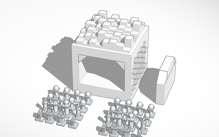 3D design portable cube chess (so much chess) - Tinkercad