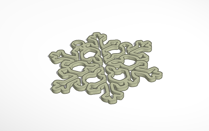 3D design Snowflake - Tinkercad