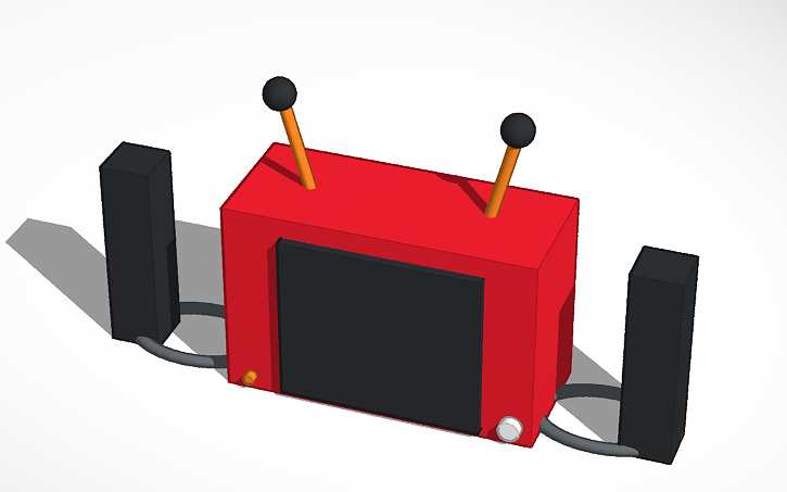 3D design TV - Tinkercad