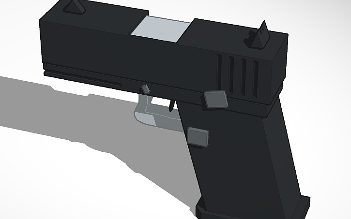 3D design glock - Tinkercad