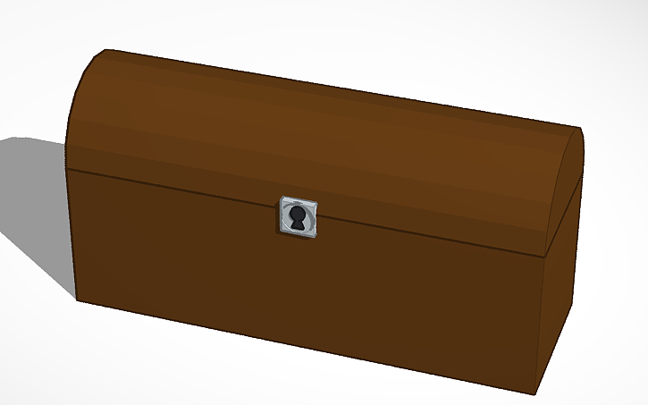 3D design basic chest design - Tinkercad