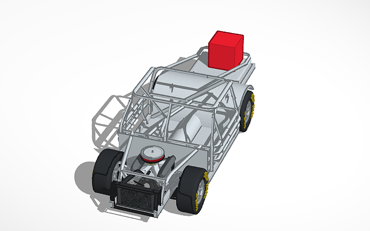 3D design Copy of Nascar/ Stock car frame/w drivetrain - Tinkercad