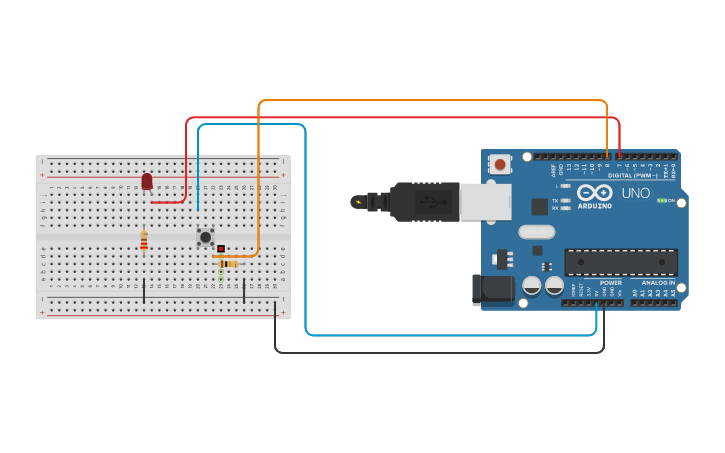 Circuit Design Percobaan 4 Modul 1 Tinkercad