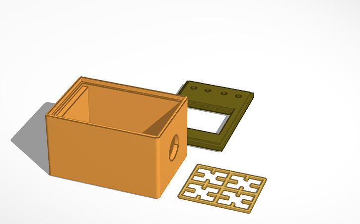 3D design snap circuit stove - Tinkercad