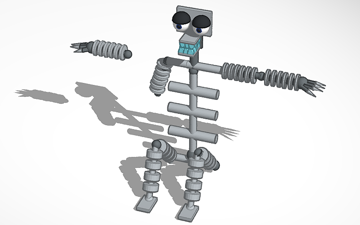 3D design endoskeleton - Tinkercad