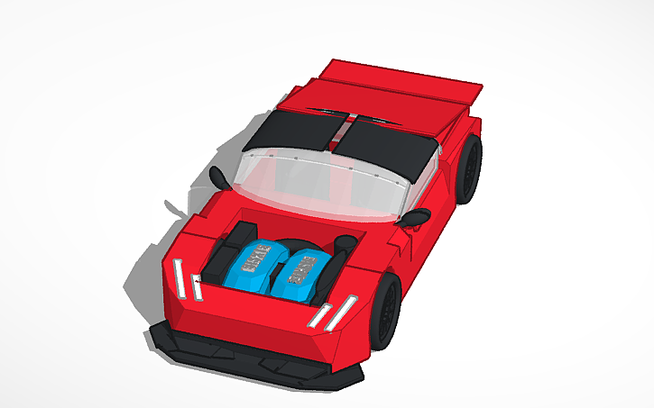 3D design hypercar hatchback - Tinkercad