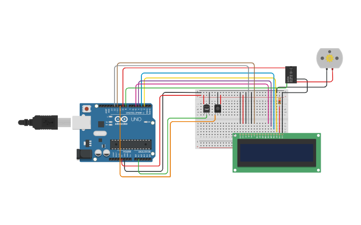 Circuit design Temprature Based Fan Speed Controller Using Arduino ...
