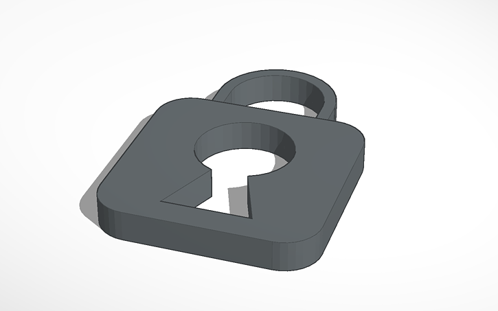 3D design LOCK - Tinkercad