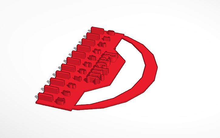 3D design Ruler - Tinkercad