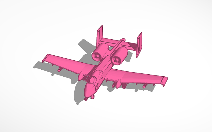 3D design airplane - Tinkercad