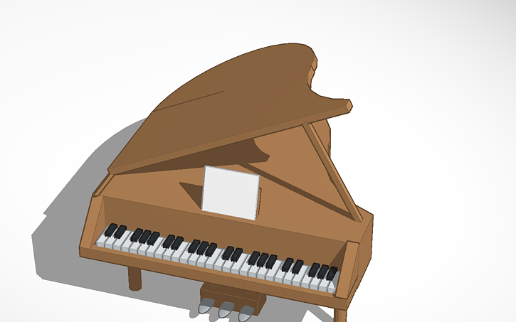 3D design Grand Piano | Tinkercad