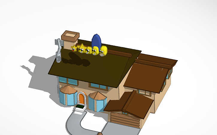 3D design The Simpsons' Home 742 Evergreen Terrace - Tinkercad