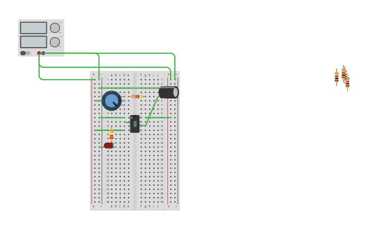 Circuit design timer - Tinkercad