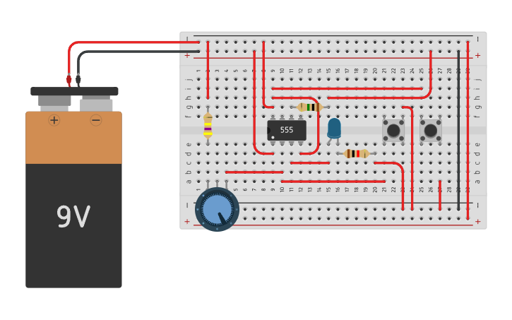 Circuit Design On Off 555 Timer Ic Tinkercad