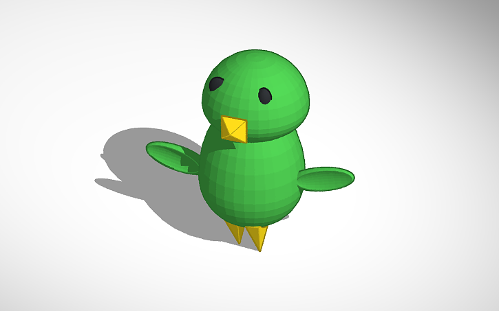 3D design birdie | Tinkercad