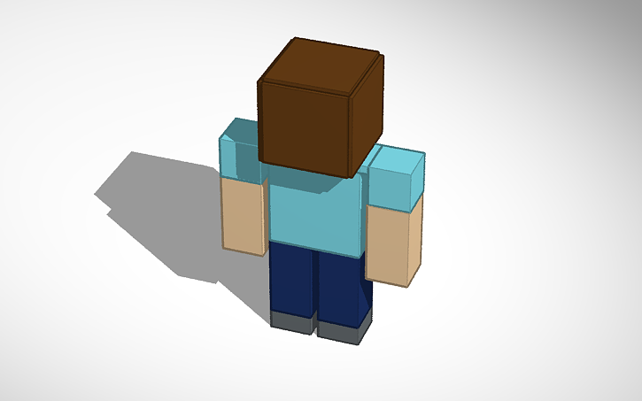 3D design Minecraft Steve - Tinkercad