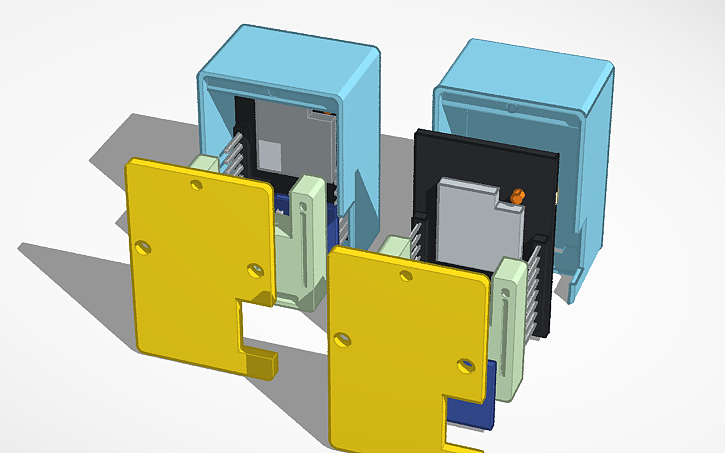 3D design ESP32-CAM housing assembly - Tinkercad