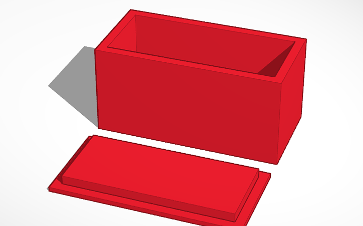 3D design Rectangle box - Tinkercad