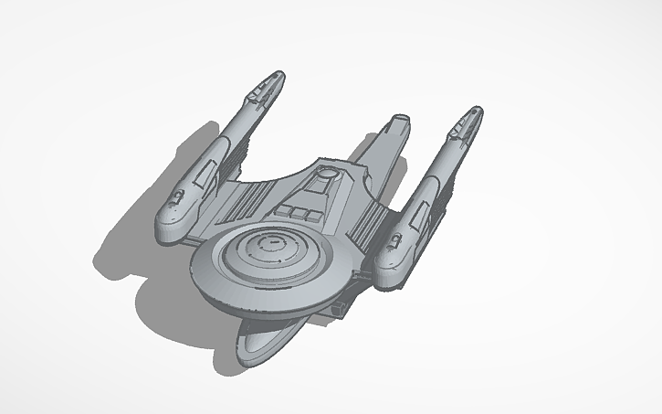 3D design Oberth class Kelvin Timeline - Tinkercad