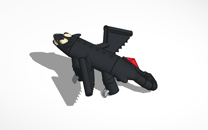 3D design Toothless | Tinkercad