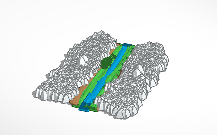 3D design mountains | Tinkercad