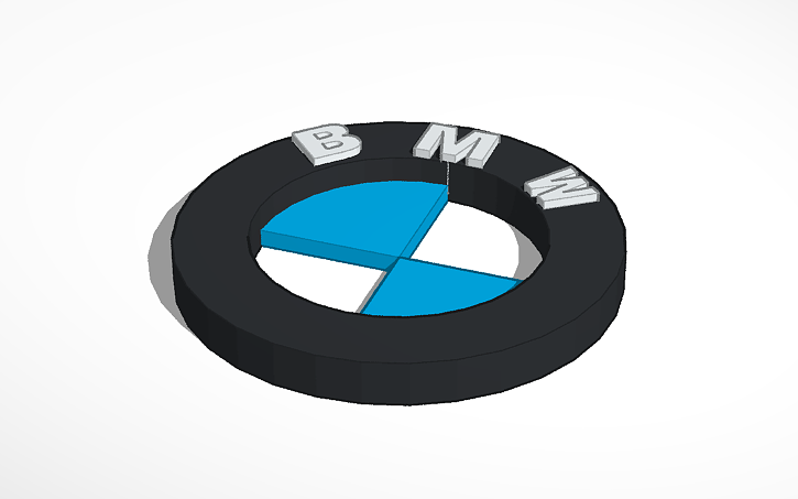 3D design BMW logo - Tinkercad