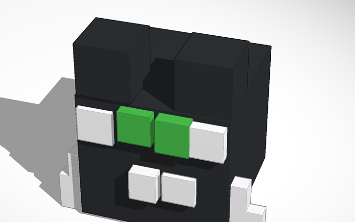 3D design MINECRAFT CAT | Tinkercad