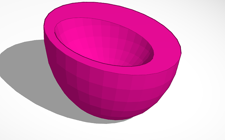 3D design bowl - Tinkercad