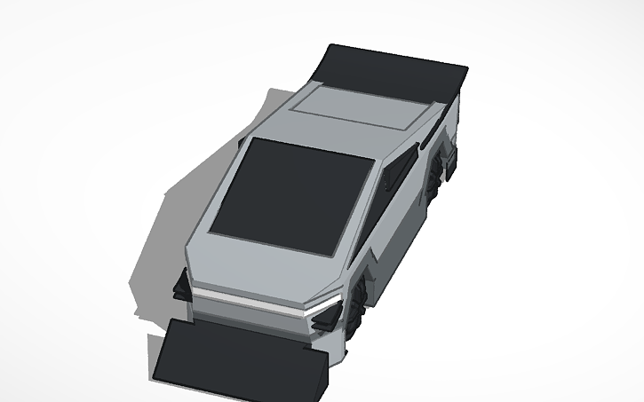 3D design Cyber track-truck - Tinkercad