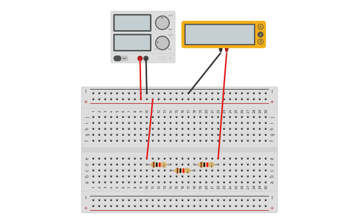 Circuit design circuito de prueba 2 - Tinkercad