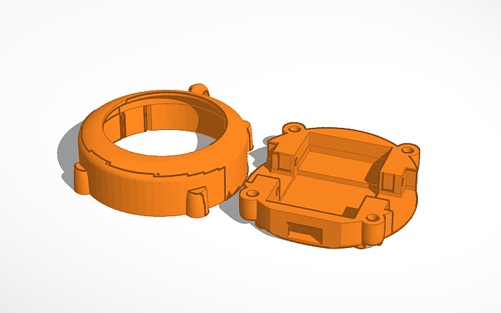 3D design digiPclock Old - Tinkercad